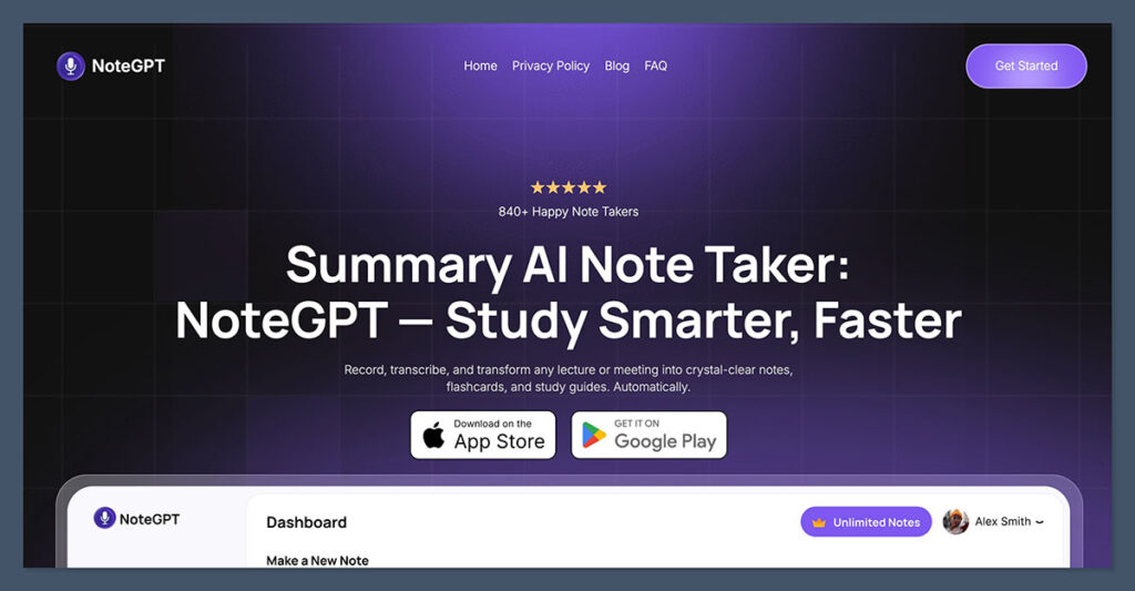Best Productivity Apps for Students (2026) - NoteGPT - Summary AI Note ...